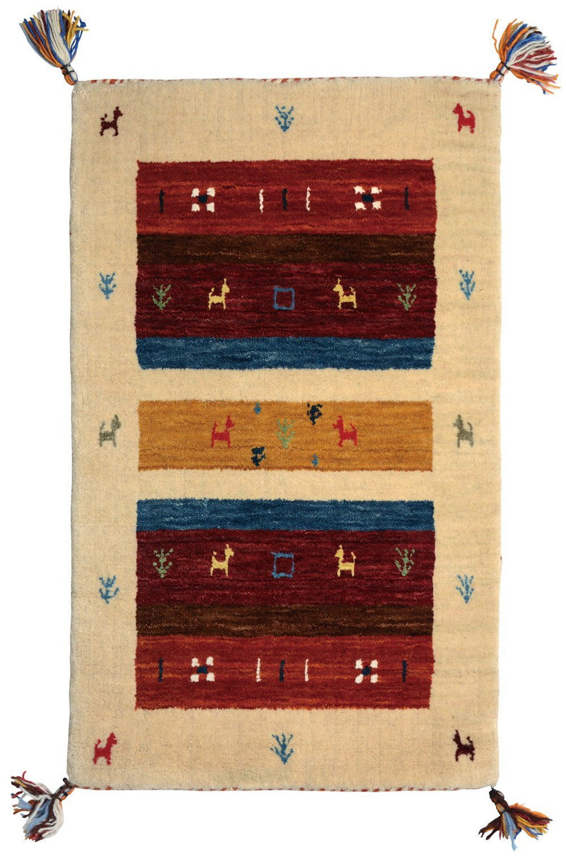 自然の恵みをそのまま生かした無染色ウールの特別なギャッベマット LORRI BUFFD L5 2サイズ– TOCO LIFE