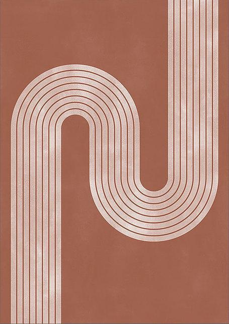 お洒落なアートポスターテラコッタ デザインポスター3– ラグとインテリアのお店 TOCO LIFE